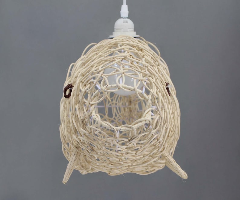 Fish Shaped Rattan Lighting Rattan Fish Pendant Lights - Etsy