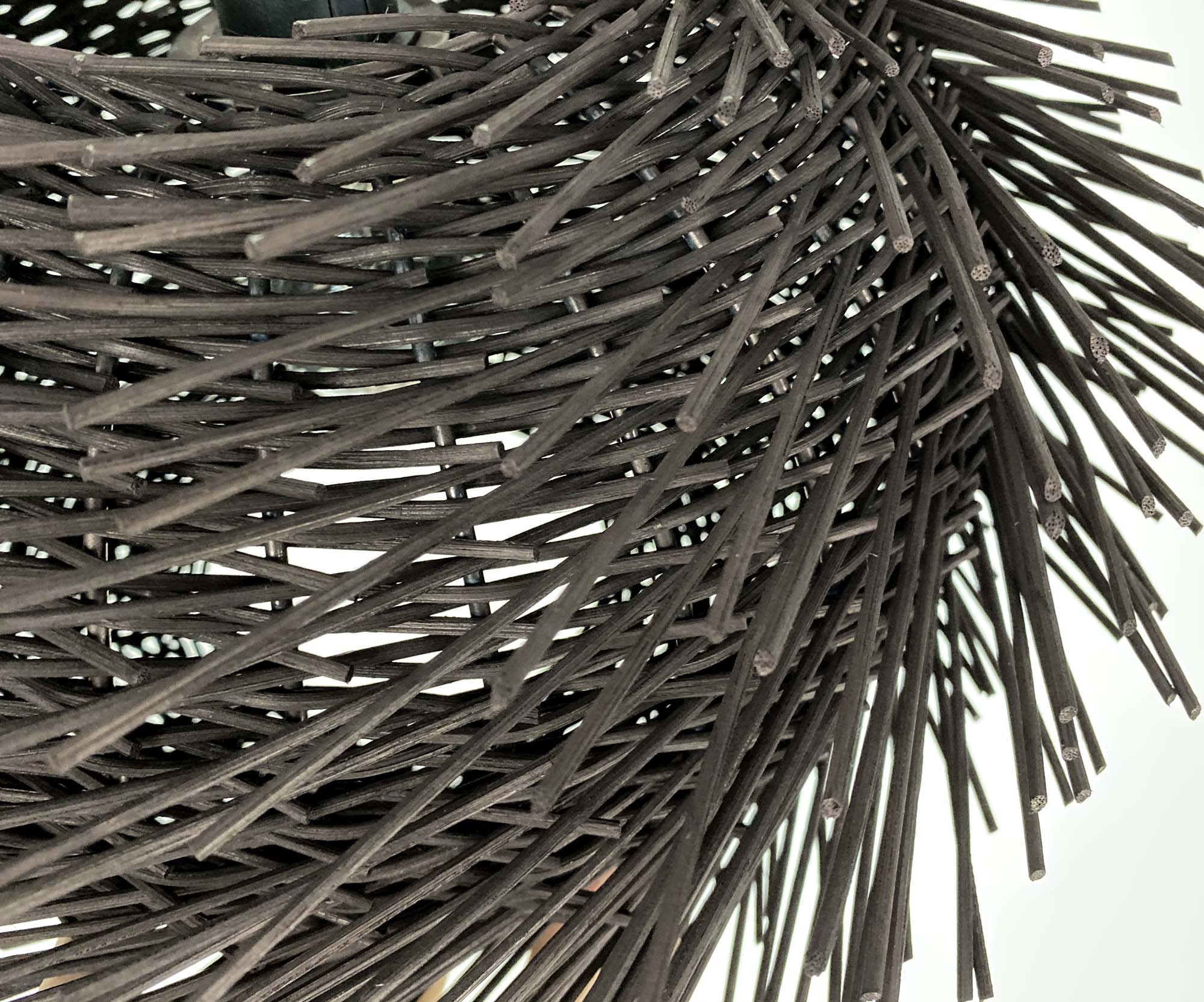 Rotating Type Natural Rattan Birds Nest Pendant Light Black | Etsy