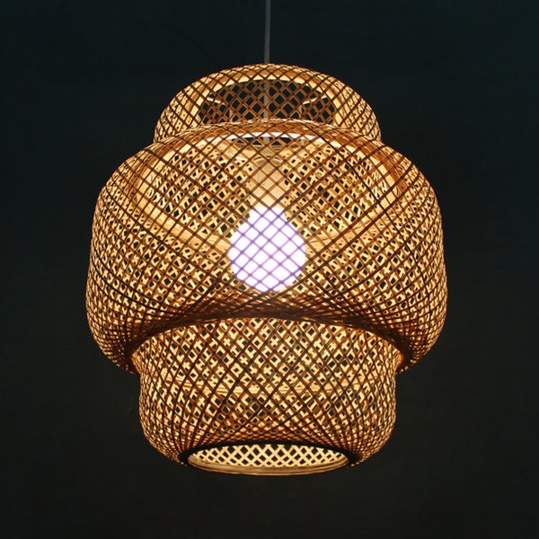 Bamboo Lamp - Etsy