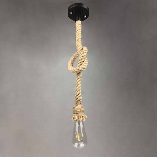 Hemp Rope Hanging Lamps-pendant Lighting-rope - Etsy