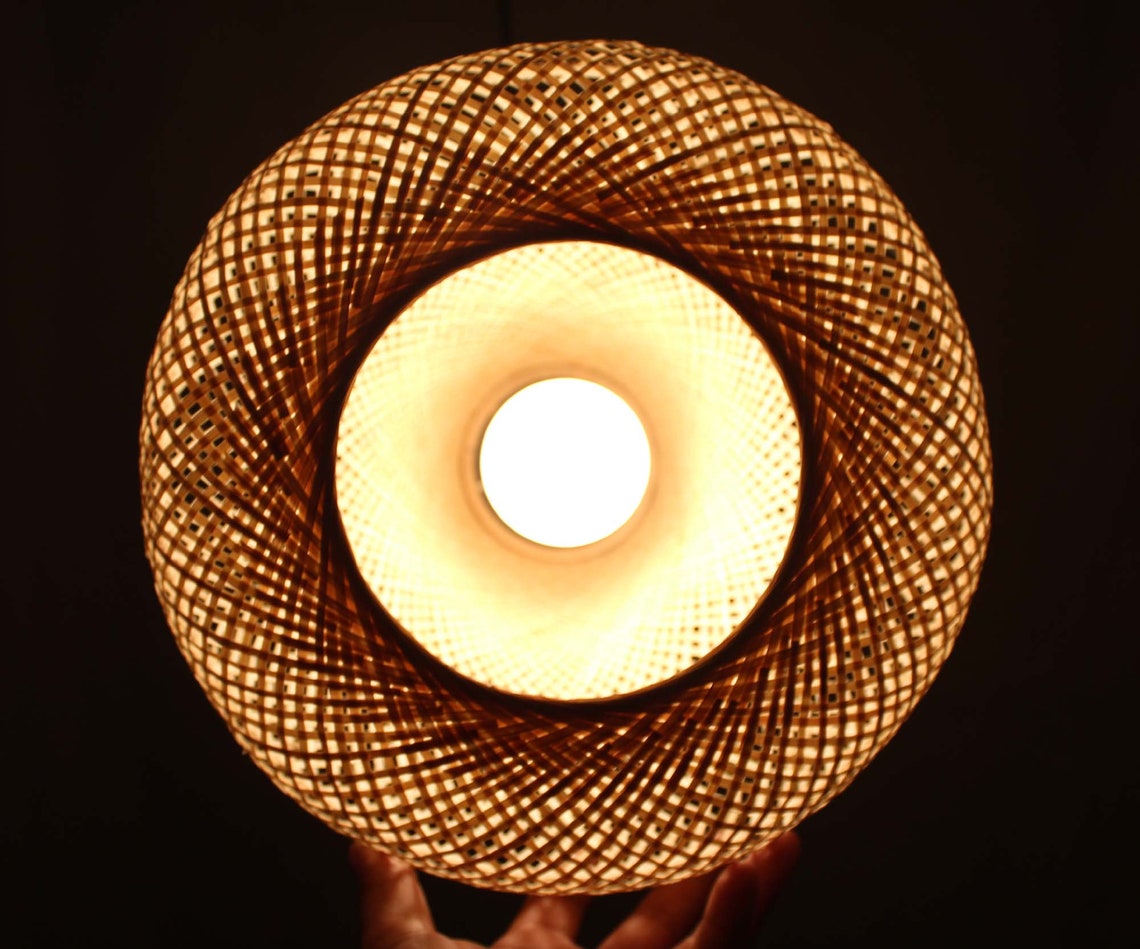 Creative Bamboo Lighting Bamboo Pendant Light Width - Etsy