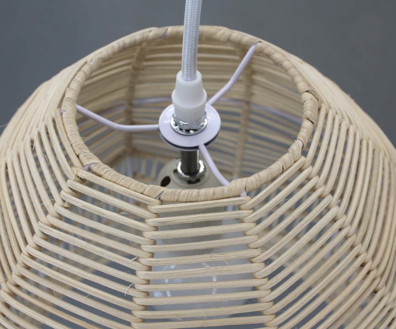 Hand Woven Bell-shaped Rattan Pendant Light Natural Rattan - Etsy