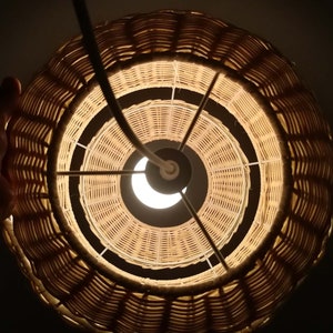 Viwei NEW Creative Elliptical Shape Pendant Light - Rattan Pendant ...