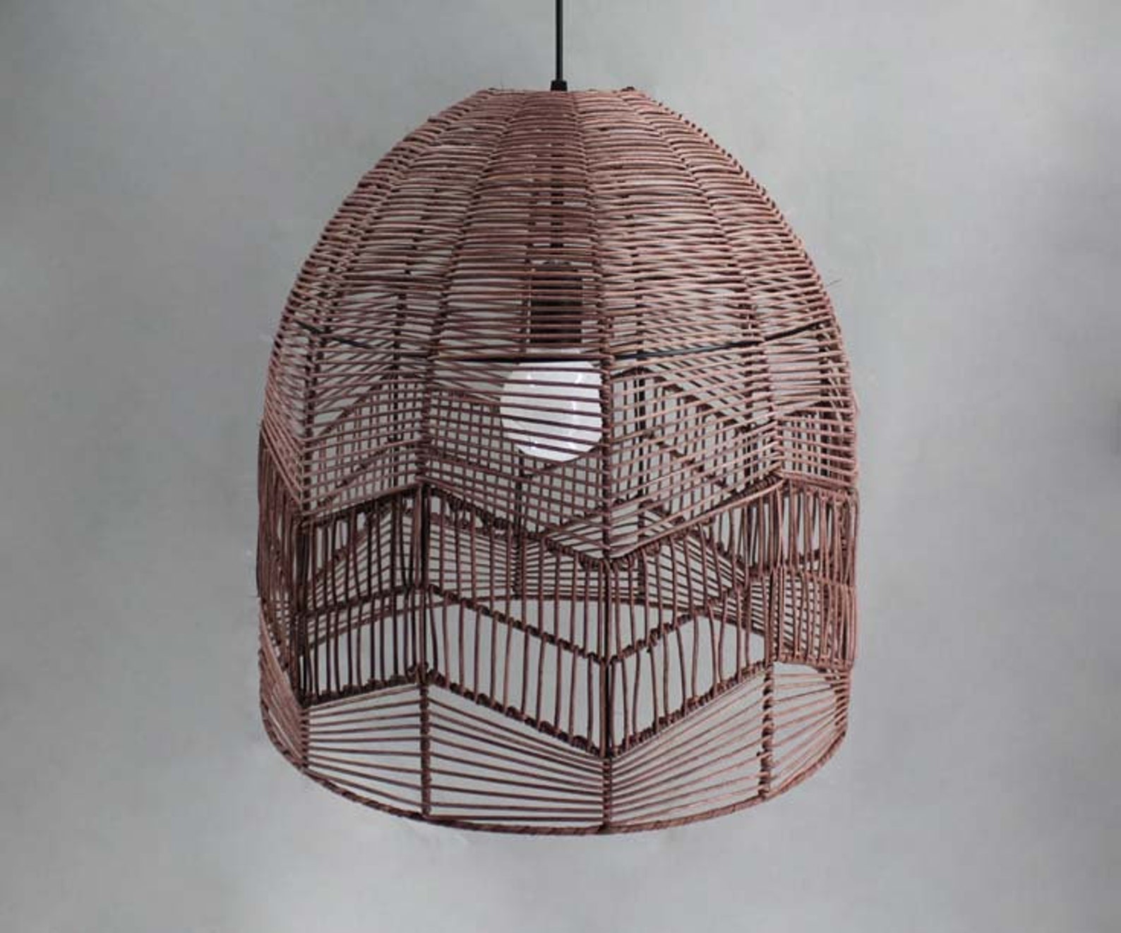 BLACK Rattan Pendant Lights-Lighting Pendant Black Rattan | Etsy