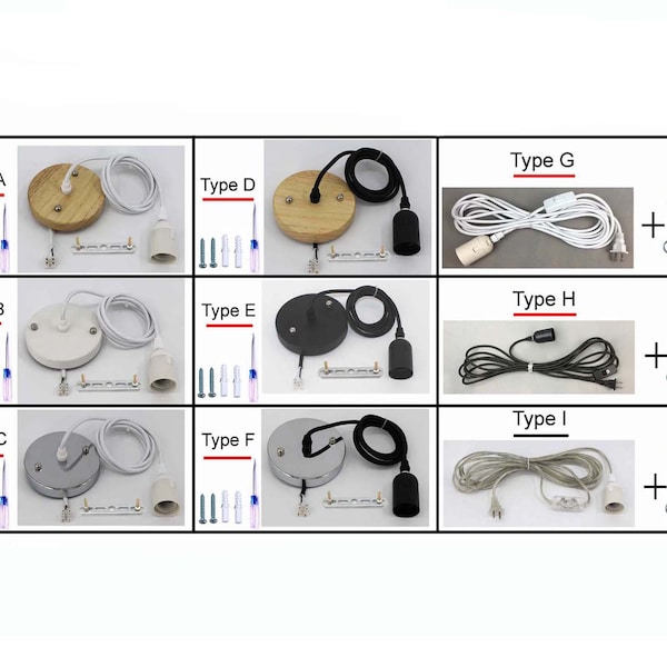 Pendant Light Kit - Etsy