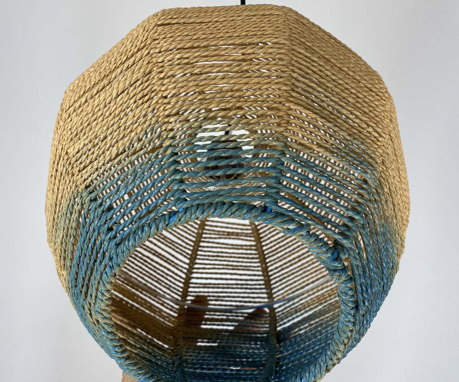 Light Brown Paper Rope Pine Cone Pendant Lights Rustic - Etsy