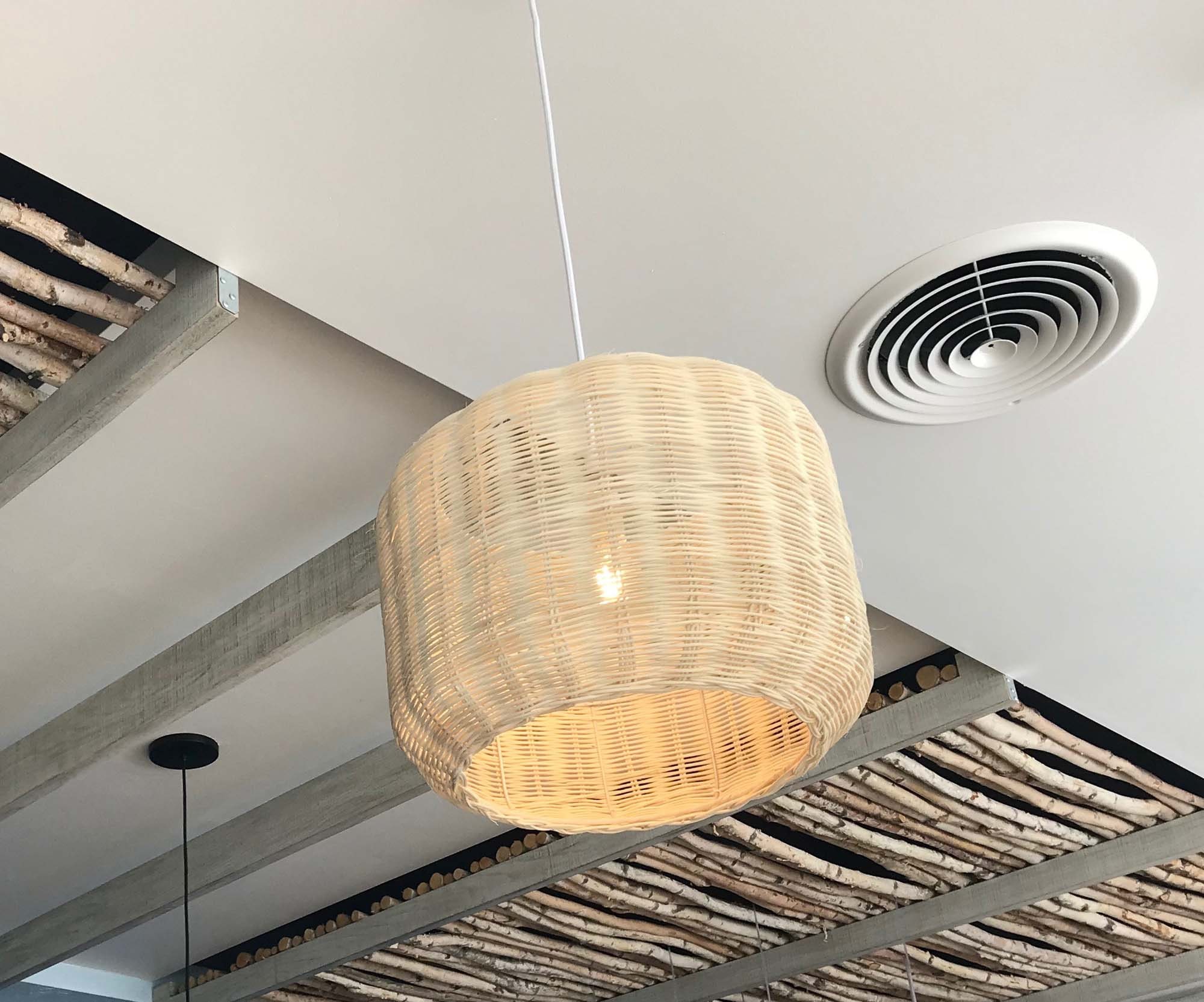 Tyre-shaped Rattan Pendant Light – Restaurant Lighting - Etsy