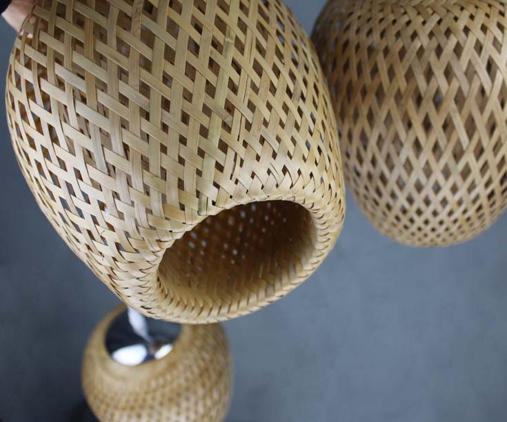 Free Shipping Natural Bamboo Pendant Light-Chandelier-Ceiling | Etsy