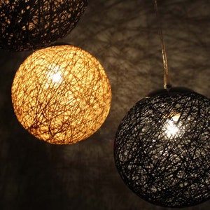 Three Rope Spheres Combined Together Chandeliers - Custom Color Pendant ...