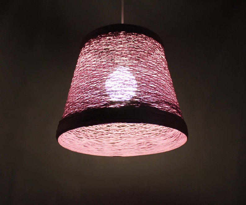 Conic Purple Pendant Light Diameter 30cm Purple Lighting - Etsy