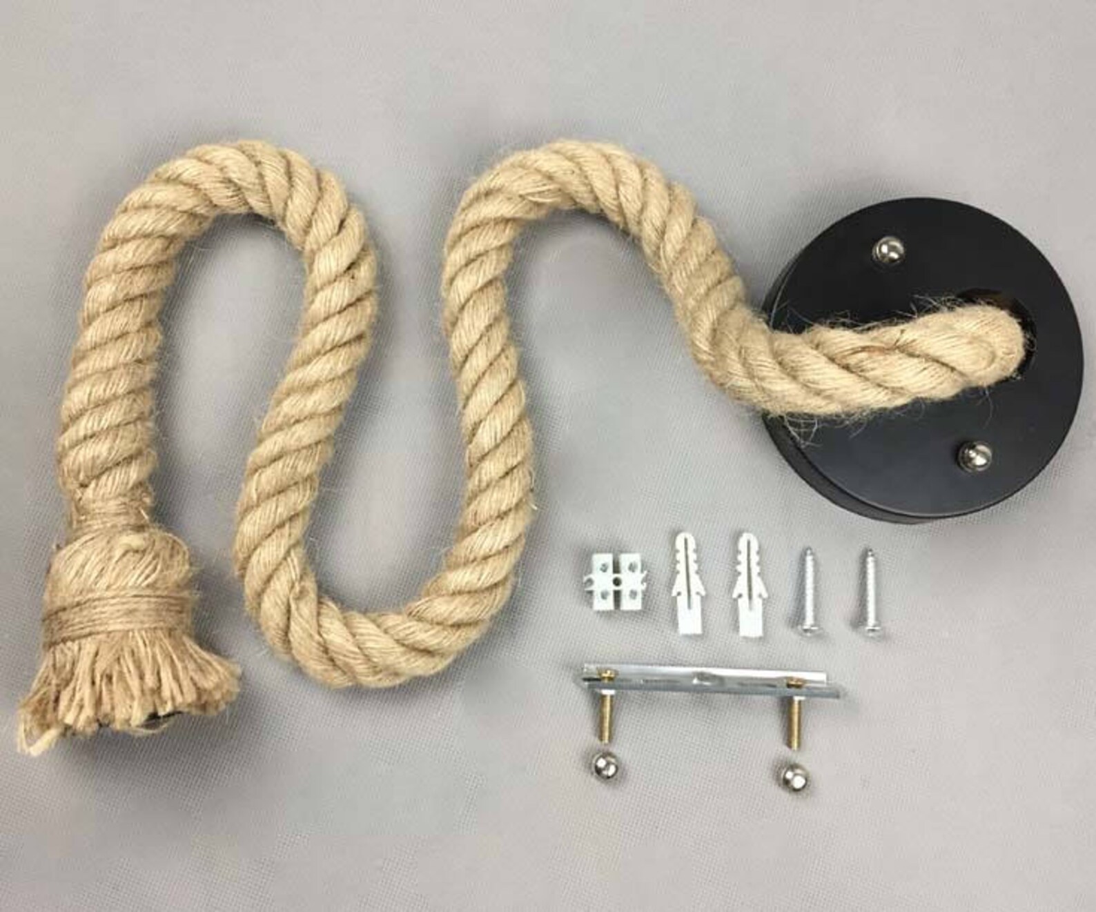 Hemp Rope Pendant Lighting-rope Lamp Fixtures-rural - Etsy