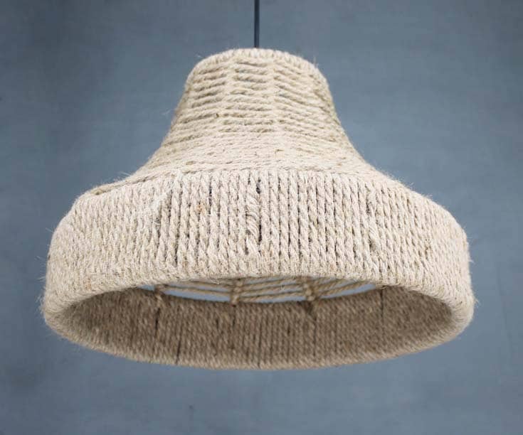 Natural Hemp Rope Hand Woven Decor Lighting Pendant Light | Etsy