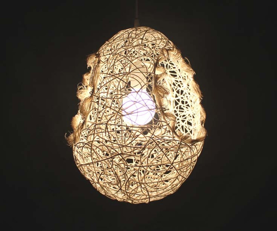 Egg-shaped Rattan Lightings Decor Pendant Lights Ceiling Lights Bar ...