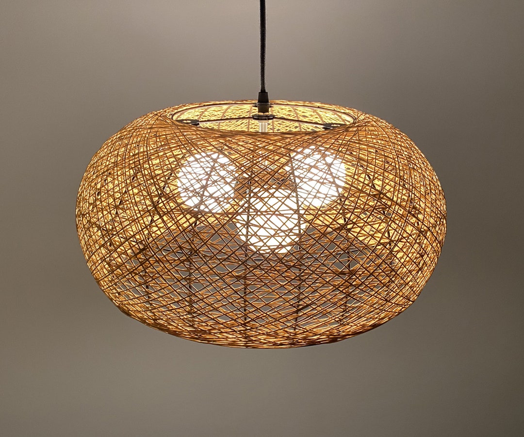 Hand Woven Hemp Rope Pendant Light- Width 17.5''-customize Different ...