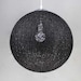 Black Rope Sphere Pendant Lights-diameter 19.7 Inches 50 Cm - Etsy