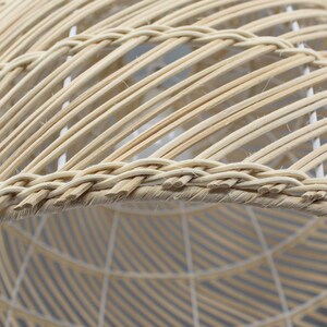 Sloping Hand Woven Process Rattan Pendant Light -rustic Lighting ...