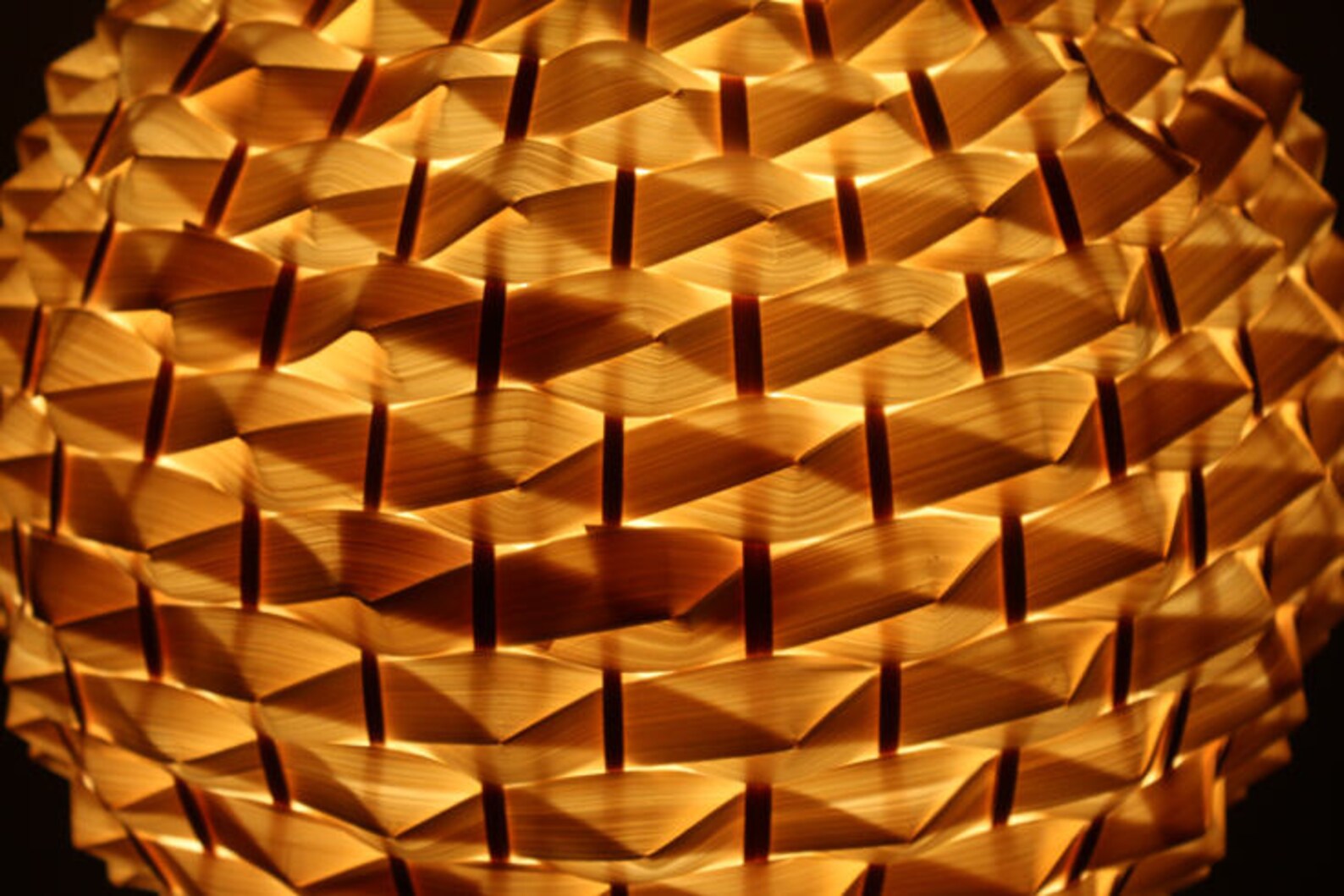 Diameter 13.7 Inches-bamboo Sphere Pendant Lighting-bamboo - Etsy