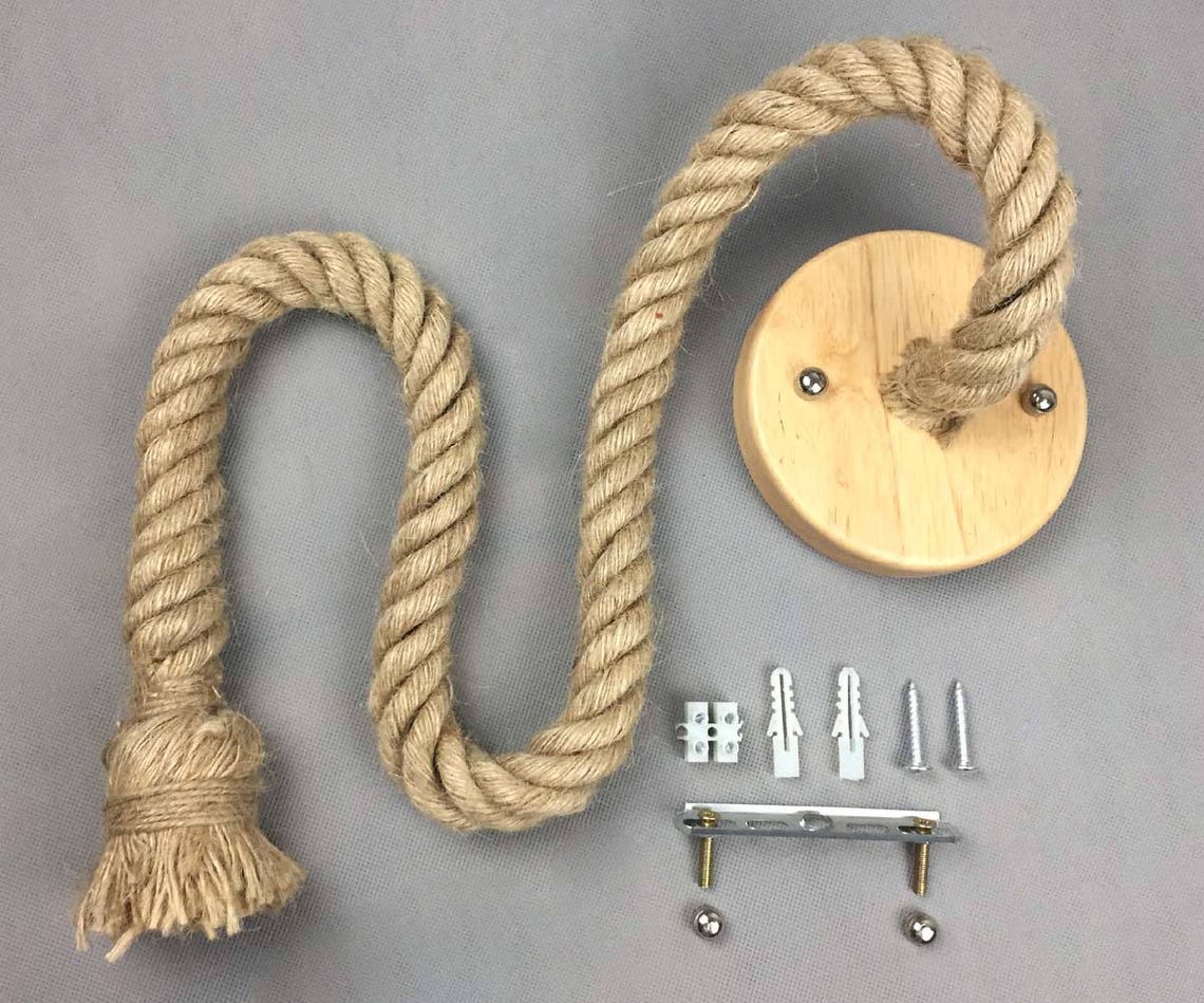 Hemp Rope Hanging Lamps-pendant Lighting-rope - Etsy