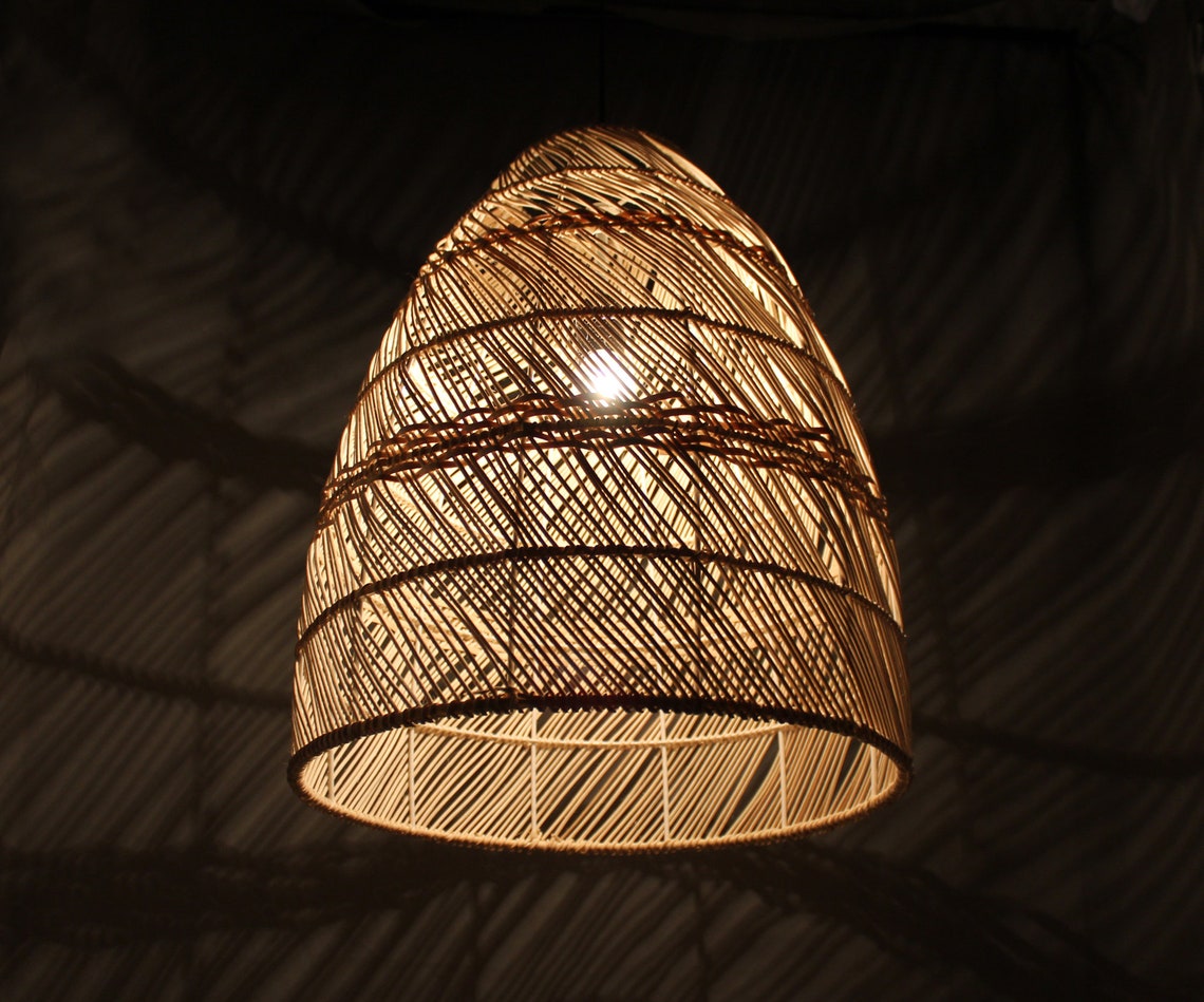Santing Woven Process Rattan Pendant Light - Bar Island Lighting ...