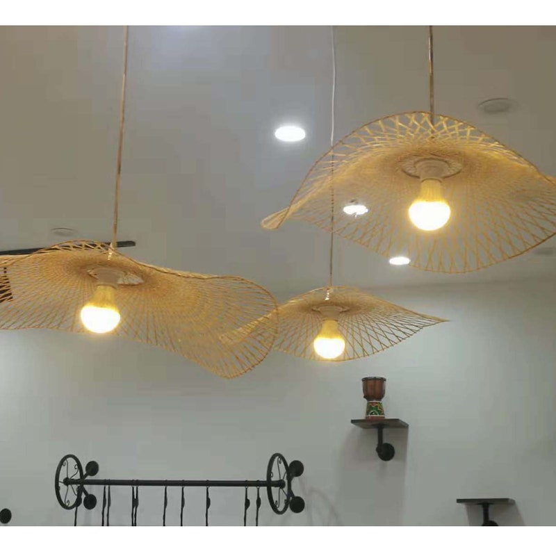 Bamboo Pendant Light - Etsy