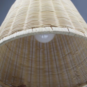 Rattan Basket Hanging Lighting - Rattan Pendant Light - Rustic Lighting ...