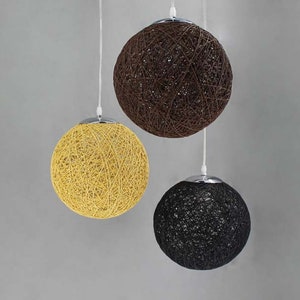 Three Rope Spheres Combined Together Chandeliers - Custom Color Pendant ...