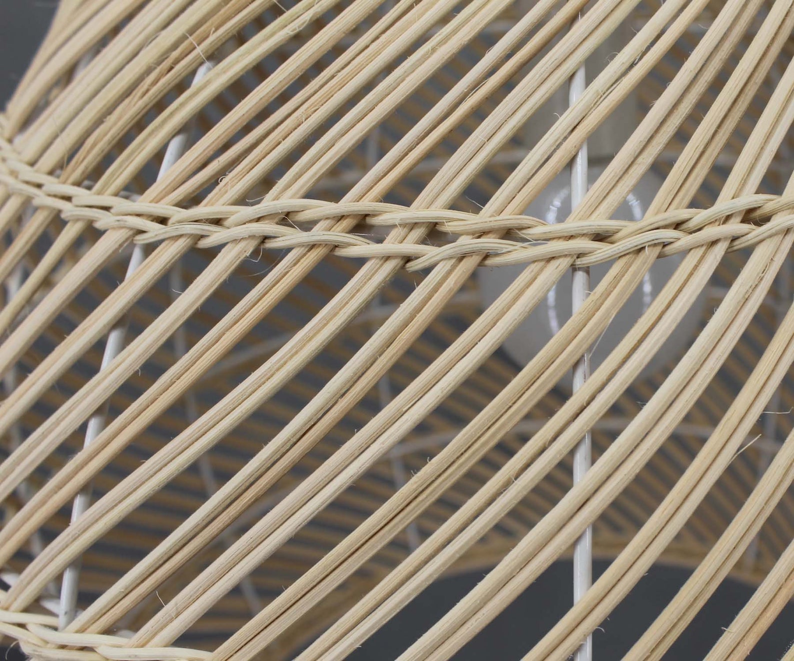 Sloping Hand Woven Process Rattan Pendant Light Rustic - Etsy