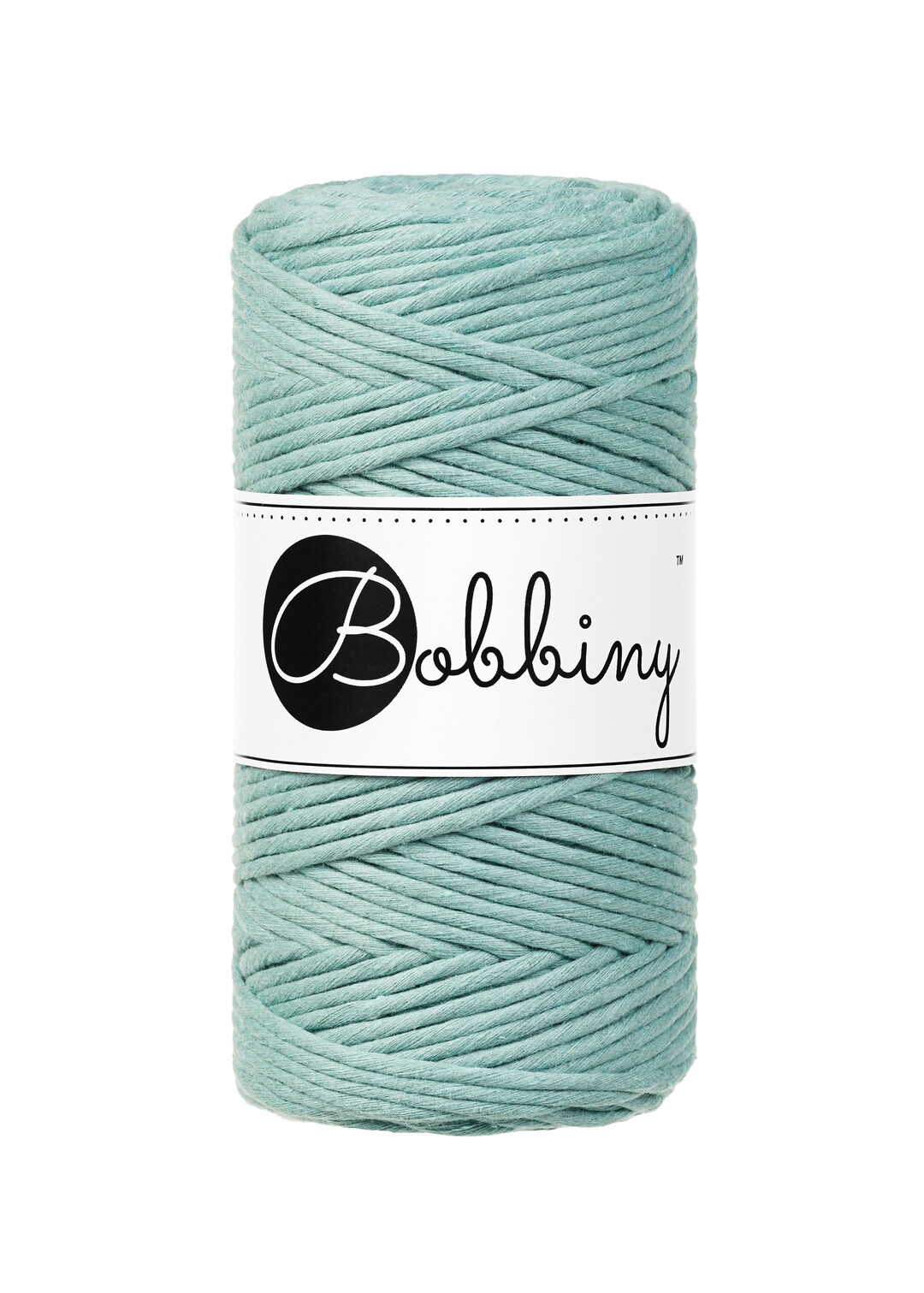 Bobbiny Duck Egg Blue Macrame Cord: 3mm Single Twist Recycled Cotton - Etsy