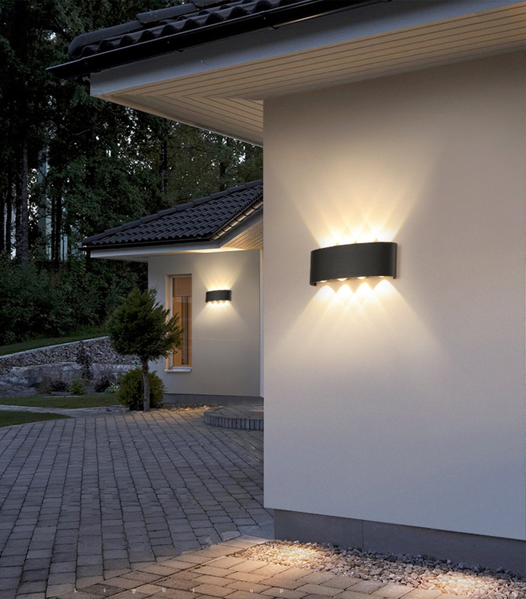 Wall Lamp Outside Lighting Garden Lights Modern Exterior Wall Light ...