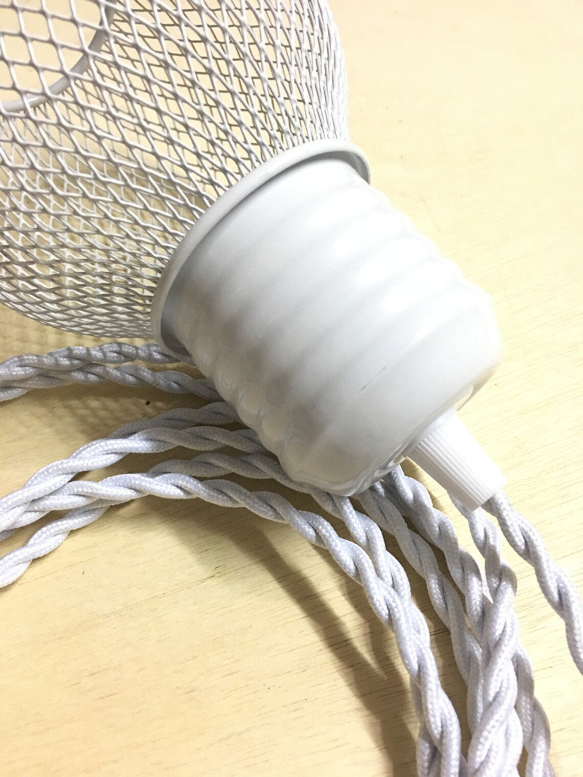 2core Fabric Flex Cable Industrial Metal Wire Cage Hanging - Etsy Canada