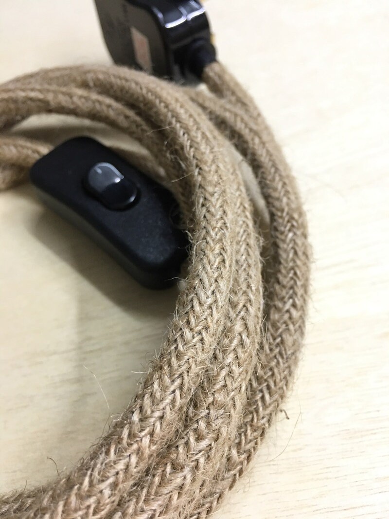 3M Flax Fabric Flex Cable UK Plug in Pendant Lamp Light E27 - Etsy