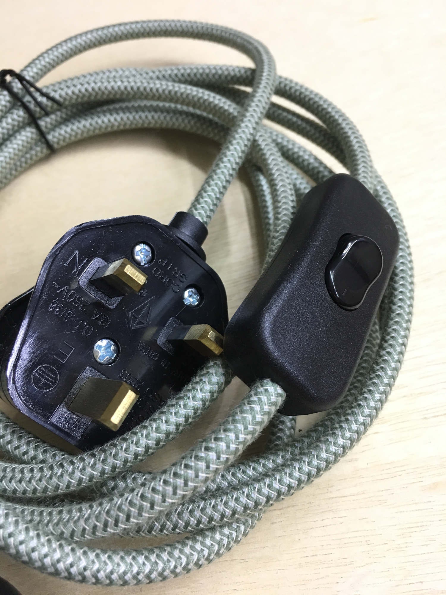 3M Electric Fabric Flex Cable UK Plug in Pendant Lamp Light | Etsy