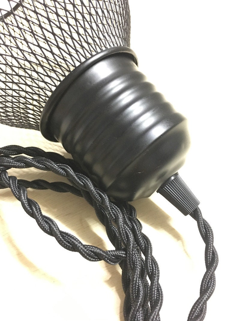 2core Fabric Flex Cable Industrial Metal Wire Cage Hanging - Etsy Canada