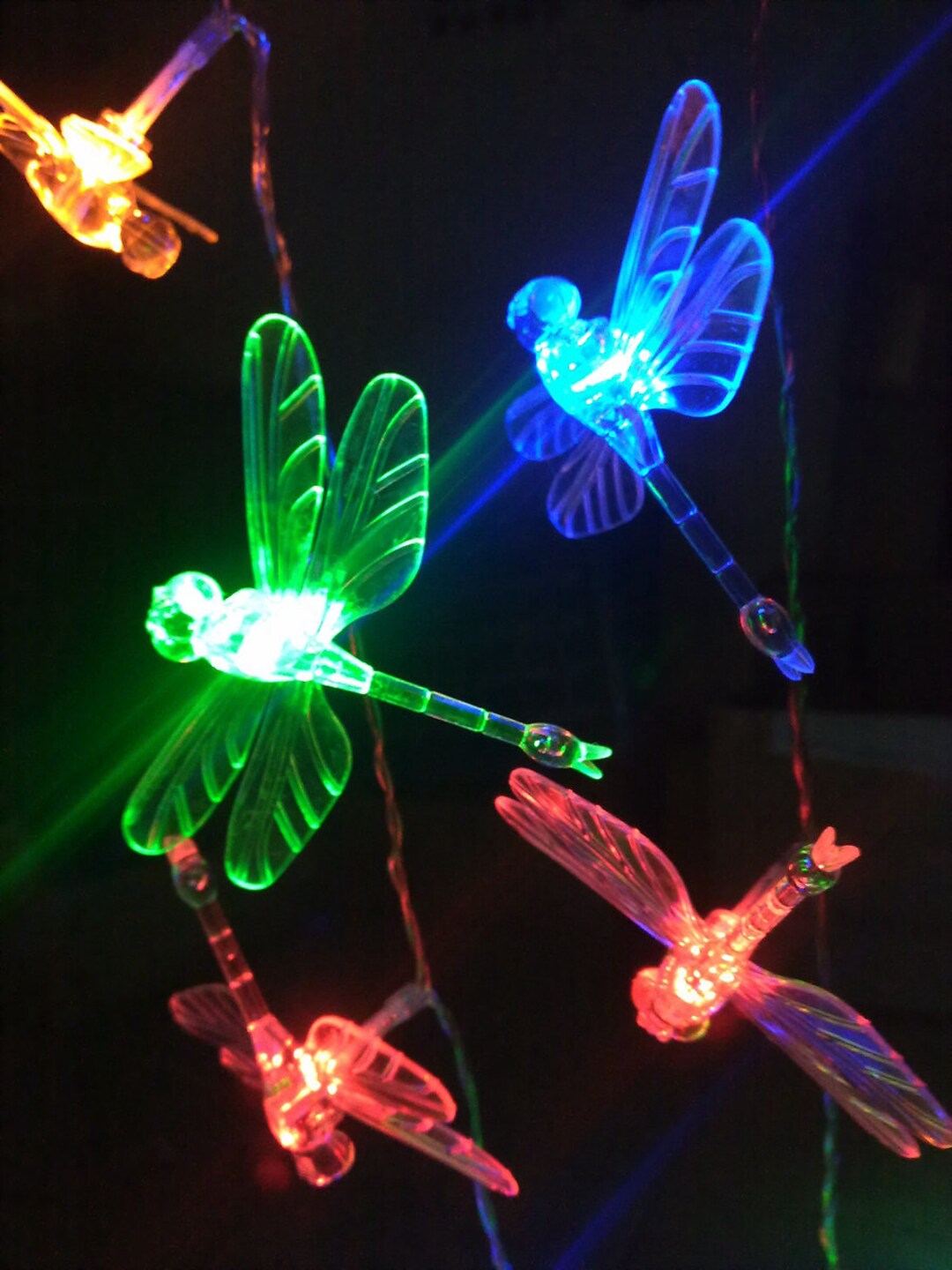 Dragonfly Battery Operated 40LED Christmas Wedding String Fairy Lights ...