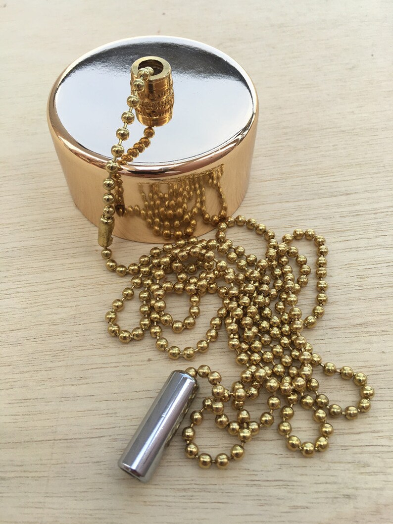 Gold Chrome Plated Cover Ceiling Fan Light Wall Light Pull - Etsy