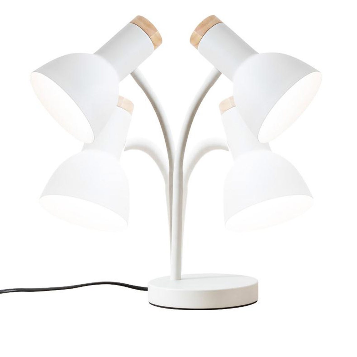 Oak Table Lamp / Table Lamp / Wooden Reading Lamp / Metal Desk | Etsy