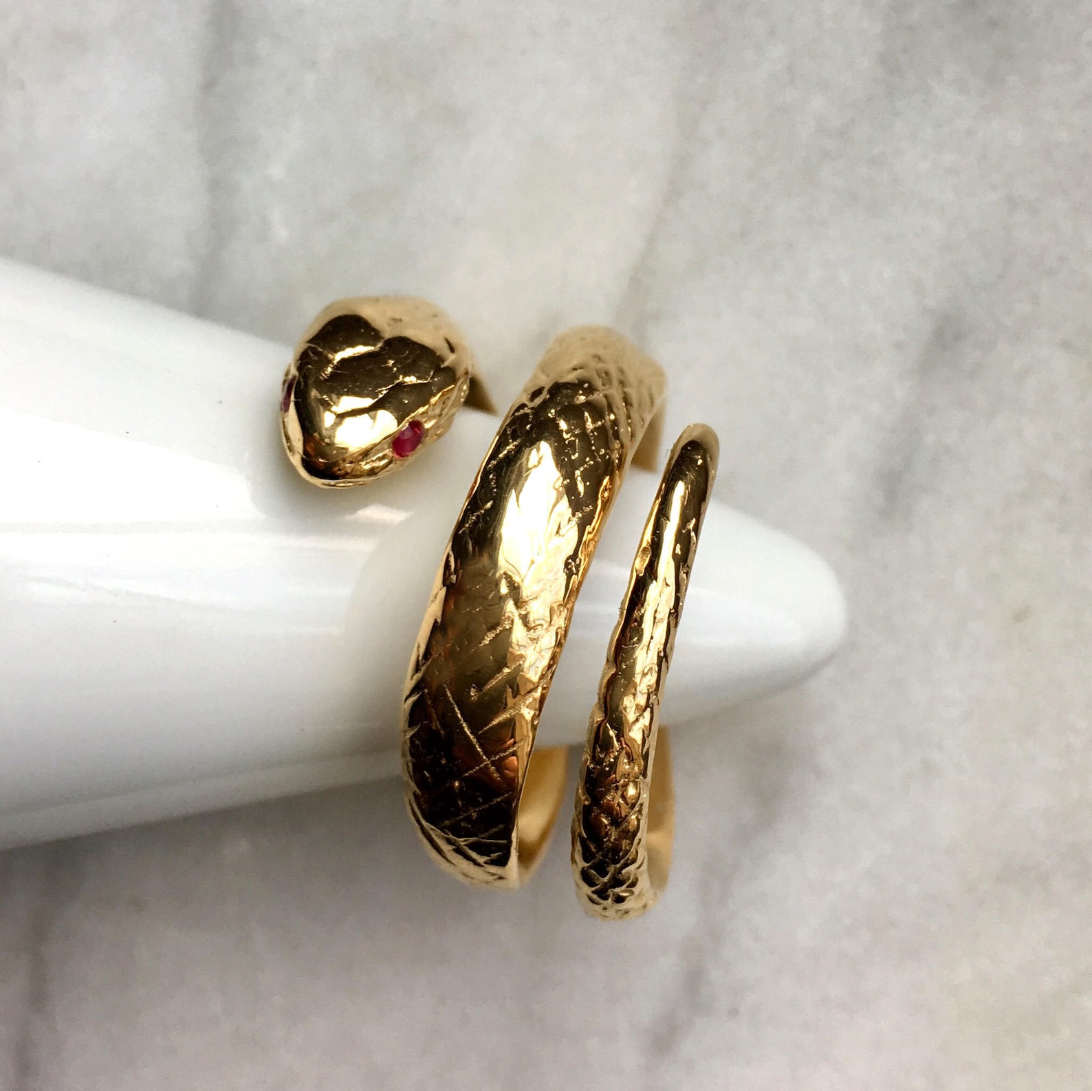 Coiled Snake Ring Serpent Coil Ring solid Snake Ring - Etsy