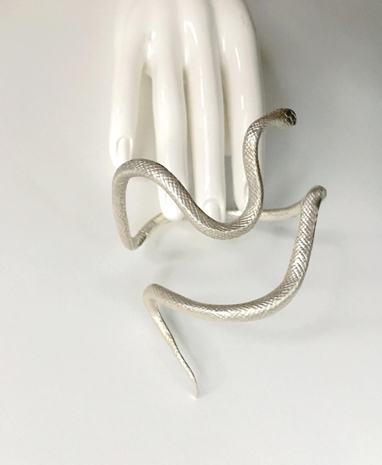 Serpent Large Forearm Realistic Snake Wrap Around Arm Jewelry Bracelet ...