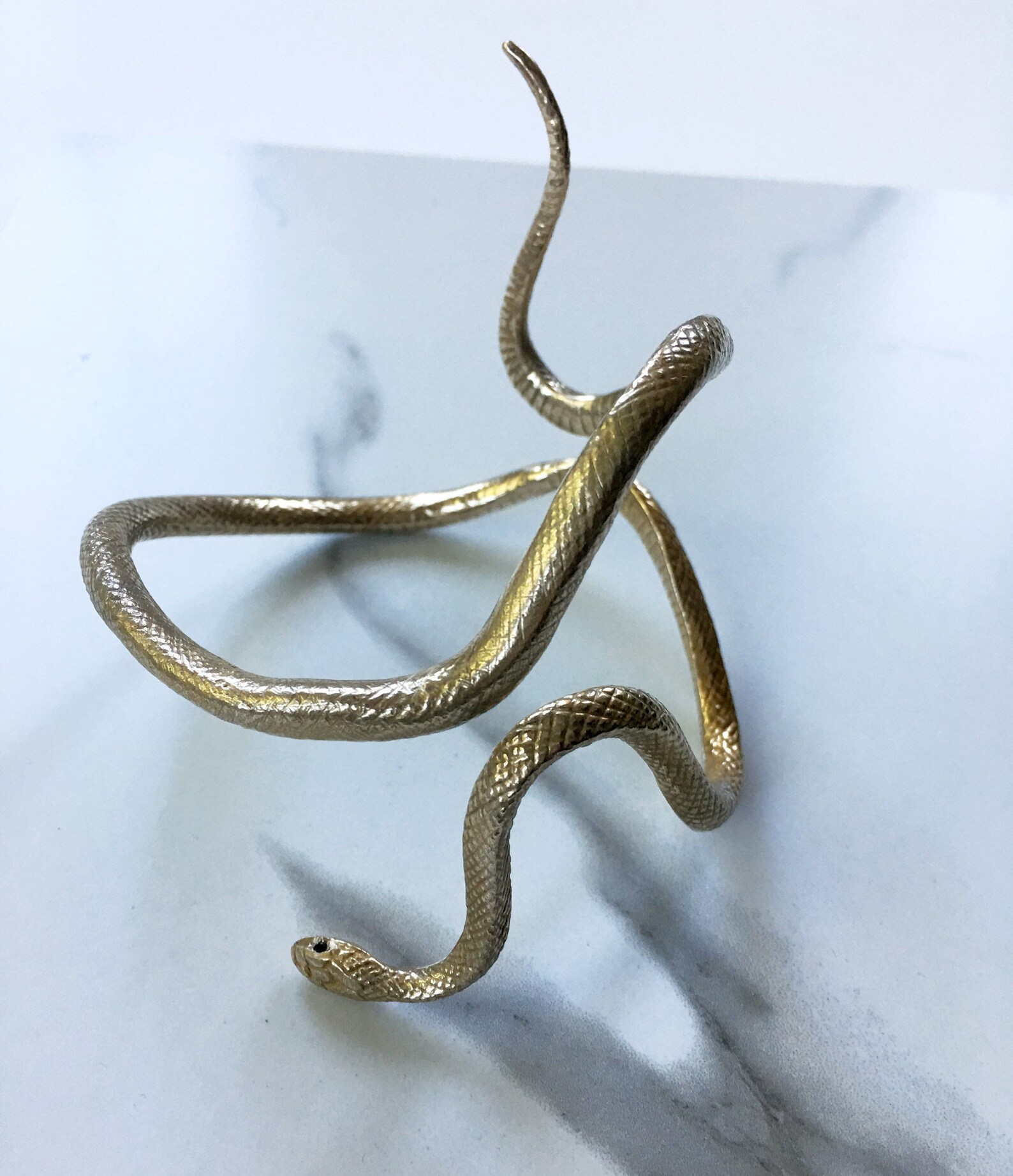 Handmade Solid Snake Arm Snake Arm Cuff Wrap Realistic | Etsy