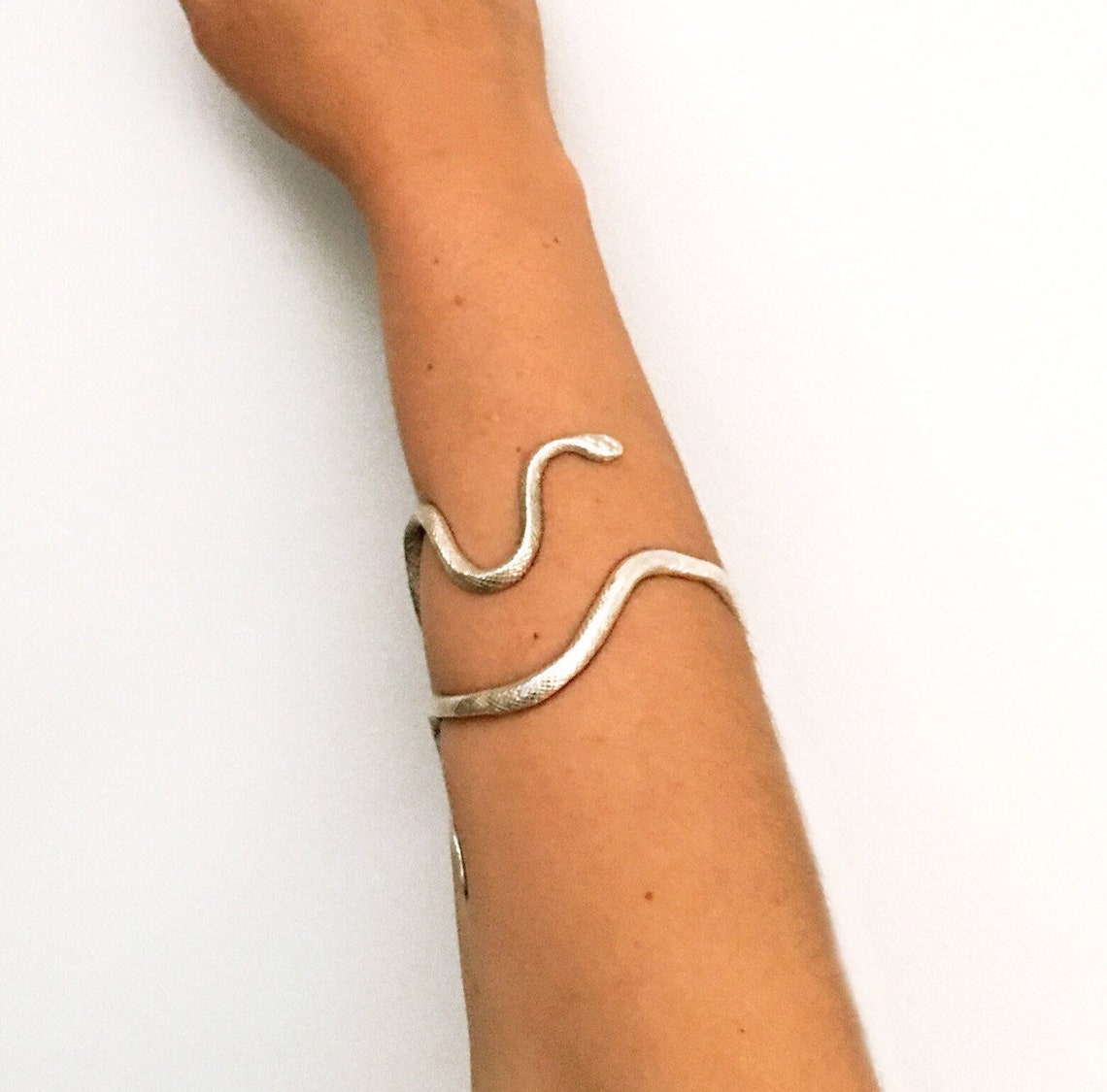 Serpent Large Forearm Realistic Snake Wrap Around Arm Jewelry Bracelet ...