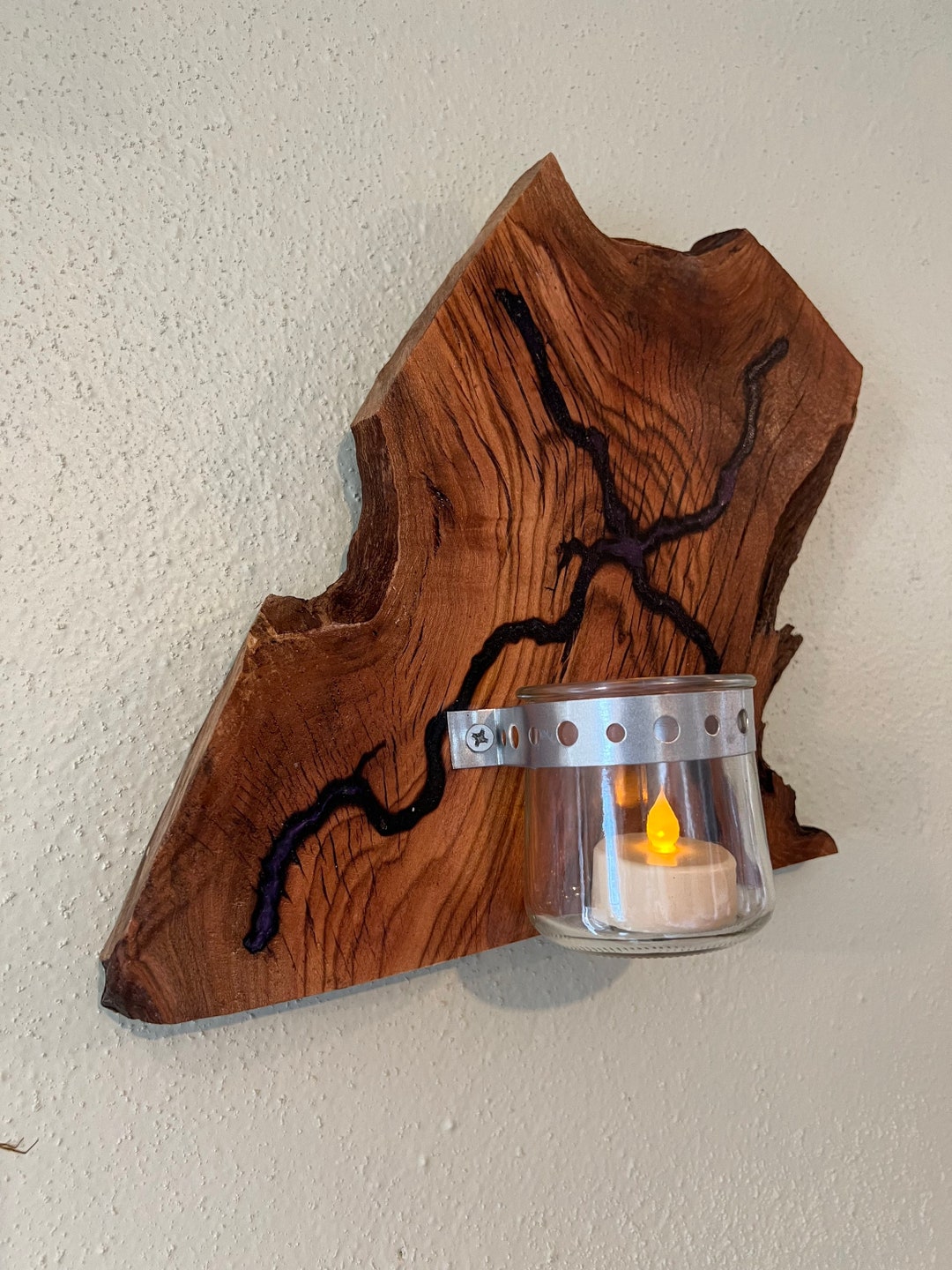 Live Edge Sconce - Etsy