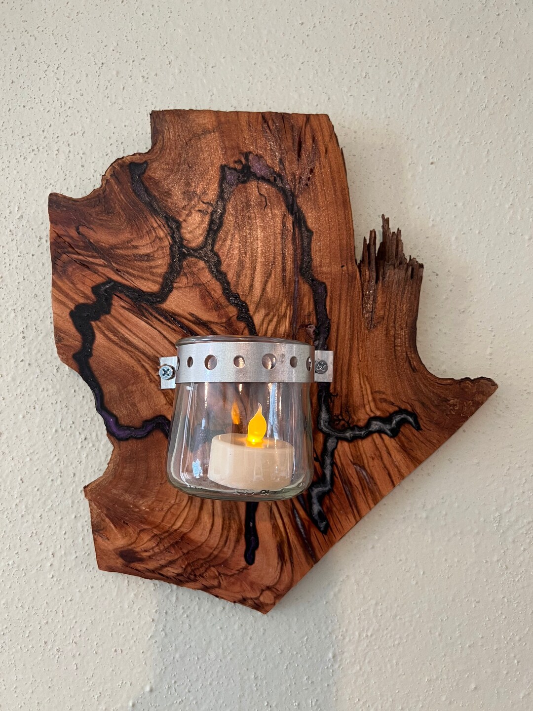 Live Edge Sconce - Etsy