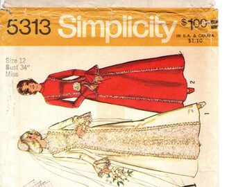 Vintage 1970s Simplicity 5313 Sewing Pattern Size 14 Bust 36 - Etsy