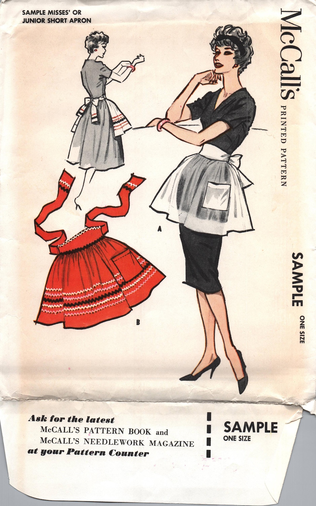 Mccalls Sample Apron Pattern - Etsy