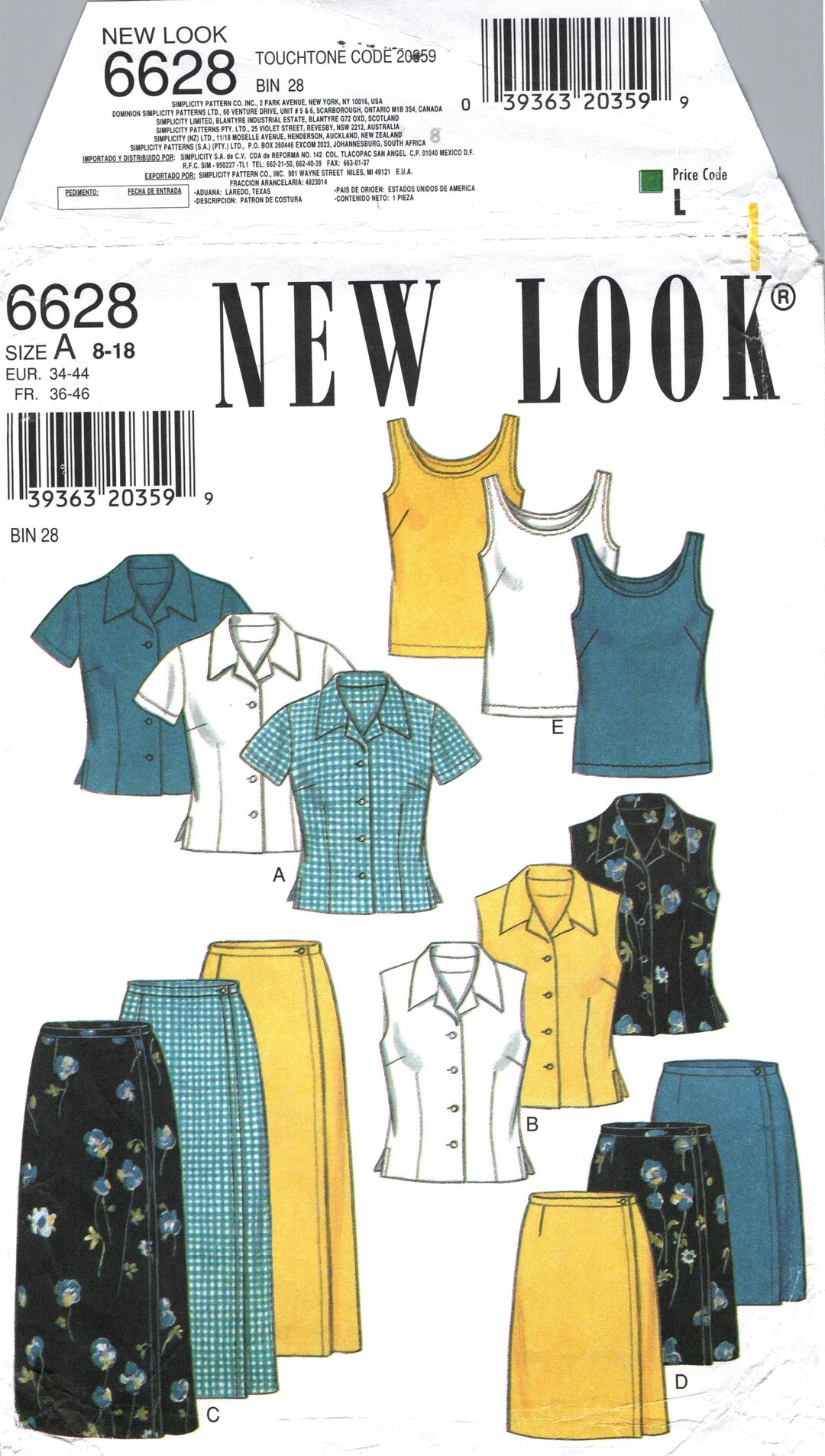 New Look 6628 - Etsy