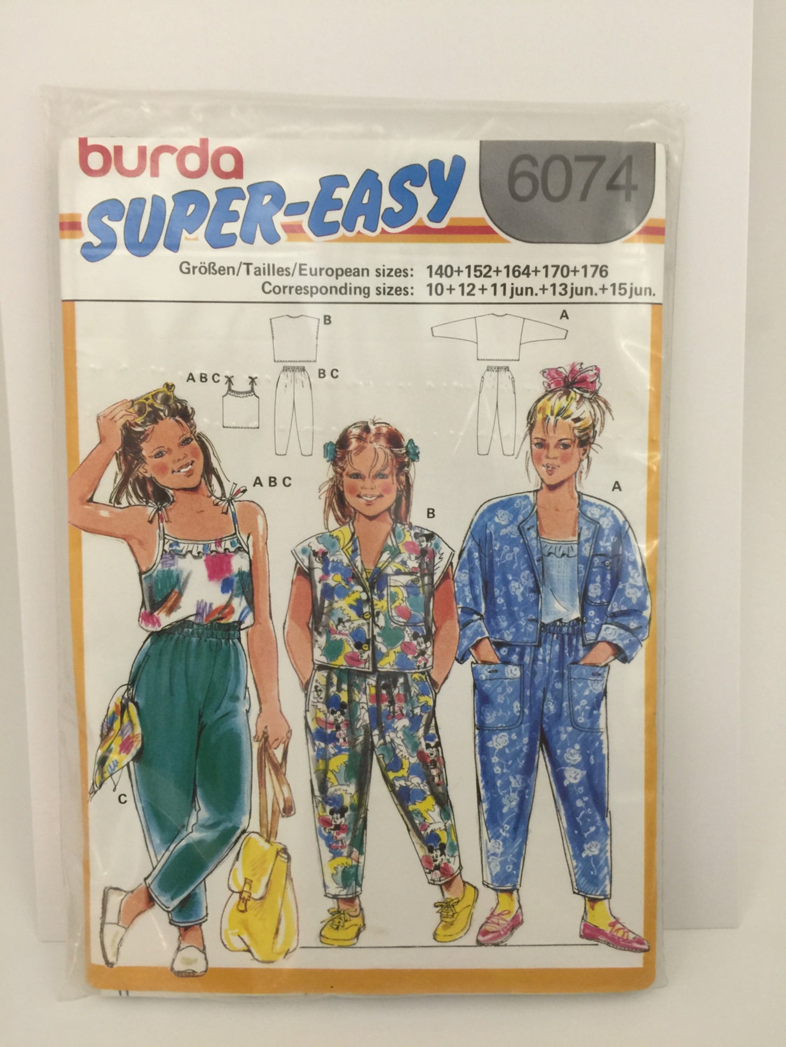 Burda 6074 Vintage Pattern | Etsy