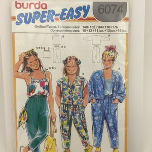 Burda 6074 Vintage Pattern | Etsy