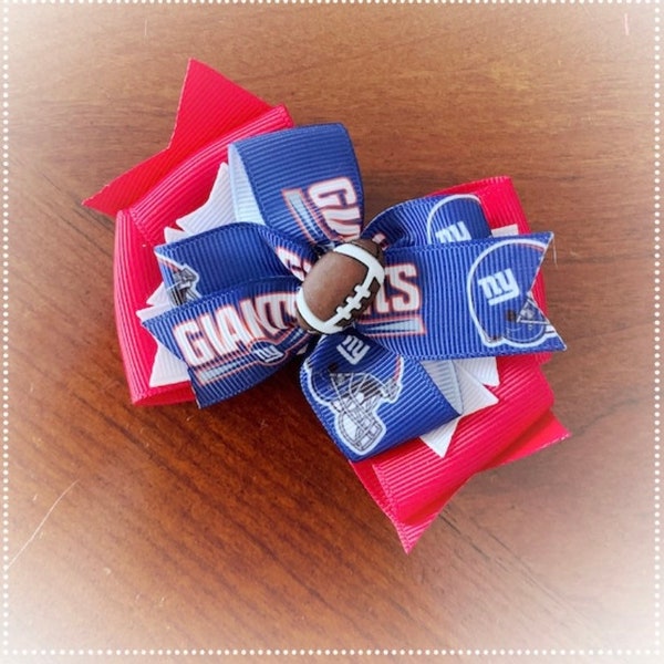Football Hair Bow - Etsy