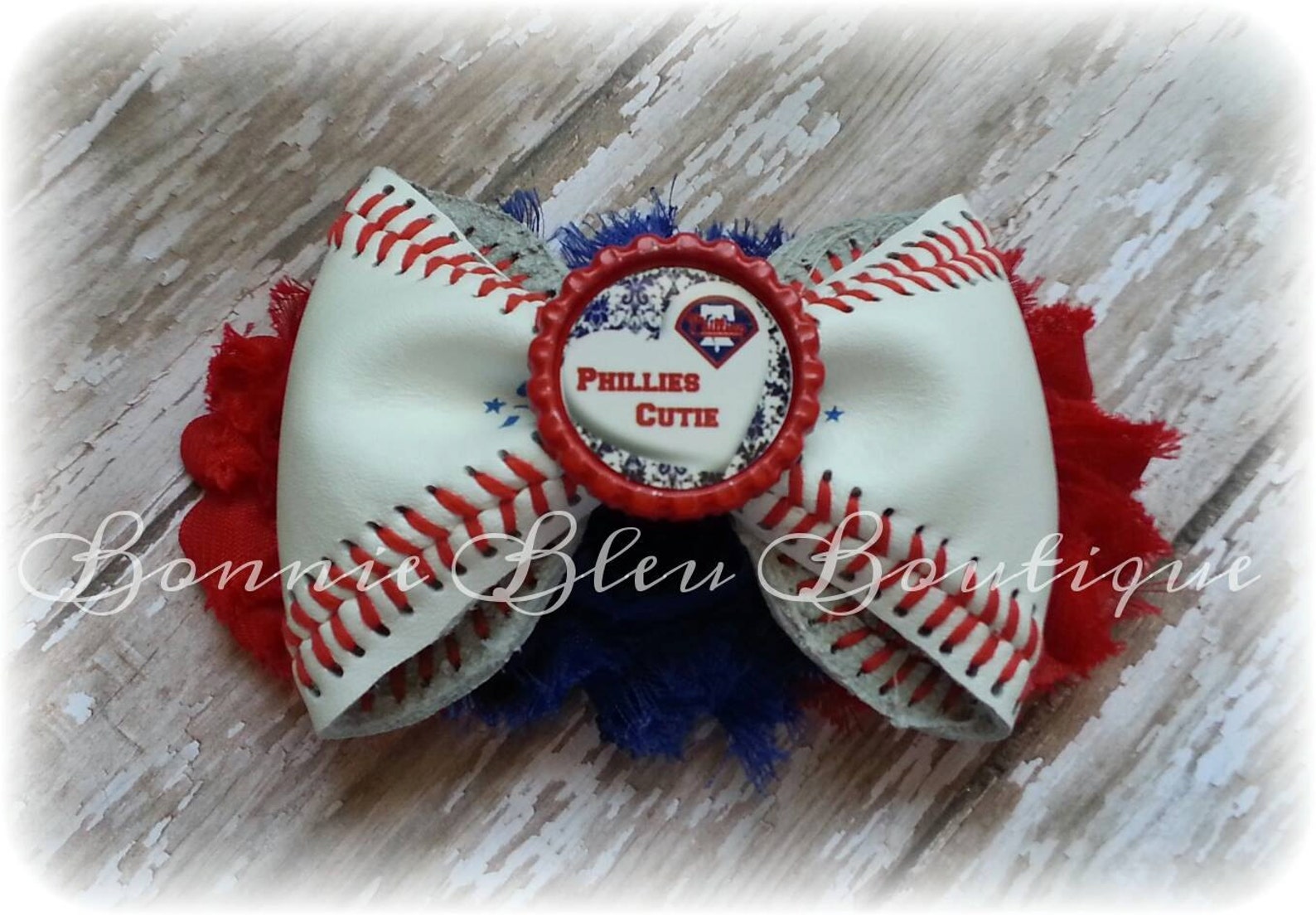 PHILADELPHIA PHILLIES Leather Baseball Headband/hair Clip You - Etsy