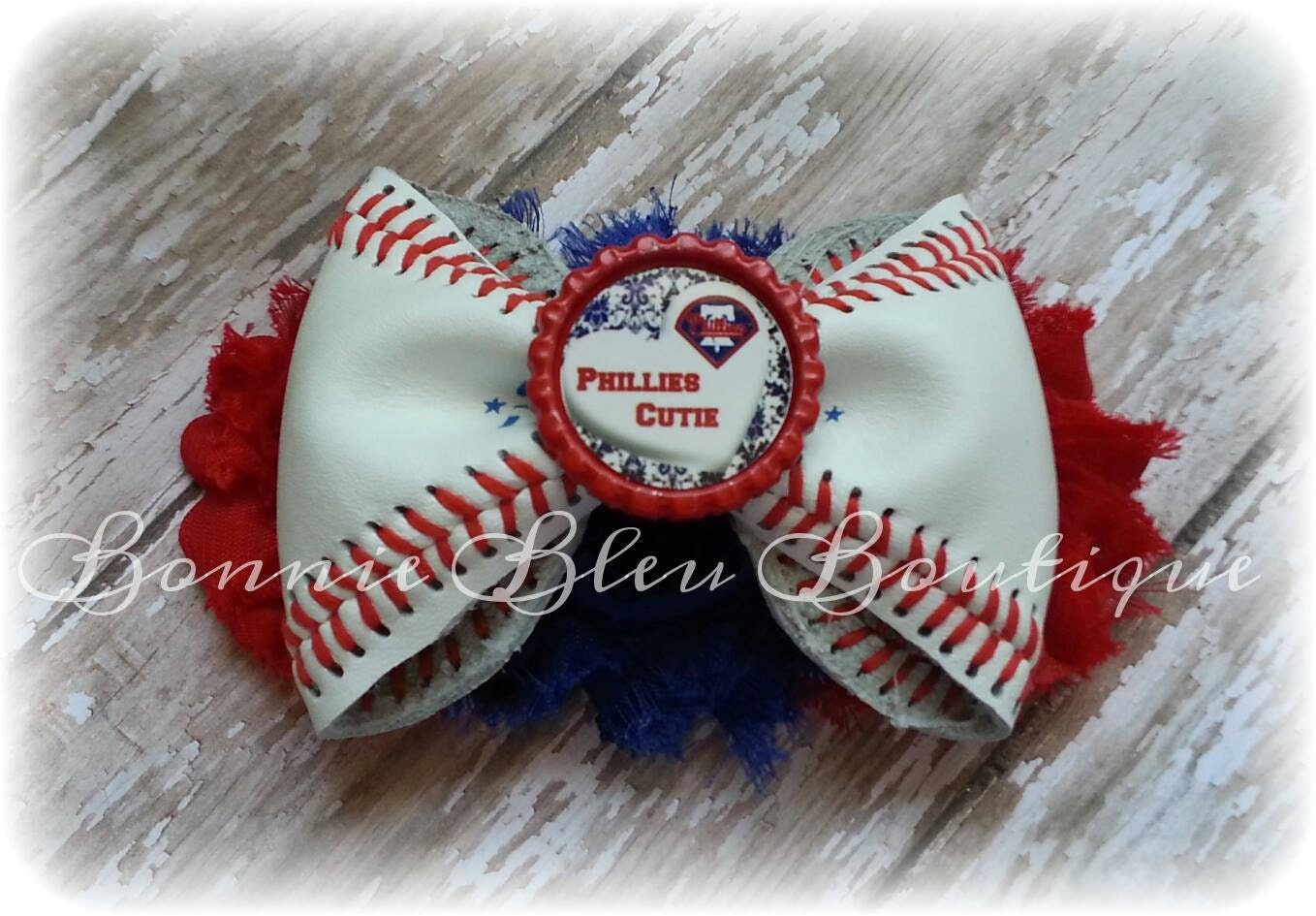 PHILADELPHIA PHILLIES Leather Baseball Headband/hair Clip You - Etsy